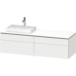 Duravit L-Cube Konsolenwaschtischunterbau wandh&auml;ngend Wei&szlig; Matt 1620x550x482 mm - LC4871L18180000 LC4871L18180000