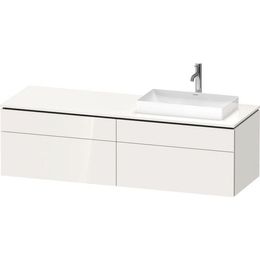 Duravit L-Cube Konsolenwaschtischunterbau wandh&auml;ngend Wei&szlig; Hochglanz 1620x550x482 mm - LC4871R222200 LC4871R22220000