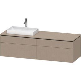 Duravit L-Cube Konsolenwaschtischunterbau wandh&auml;ngend Leinen Matt 1620x550x482 mm - LC4871L75750000 LC4871L75750000