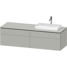 Duravit L-Cube Konsolenwaschtischunterbau wandh&auml;ngend Betongrau Matt 1620x550x482 mm - LC4871R070700 LC4871R07070000