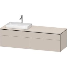 Duravit L-Cube Konsolenwaschtischunterbau wandh&auml;ngend Taupe Matt 1620x550x482 mm - LC4871L91910000 LC4871L91910000