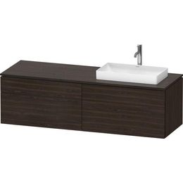 Duravit L-Cube Konsolenwaschtischunterbau wandh&auml;ngend Nussbaum geb&uuml;rstet Matt 1620x550x482 mm - LC48 LC4871R69690000