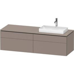 Duravit L-Cube Konsolenwaschtischunterbau wandh&auml;ngend Basalt Matt 1620x550x482 mm - LC4871R43430000 LC4871R43430000