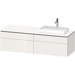 Duravit L-Cube Konsolenwaschtischunterbau wandh&auml;ngend Wei&szlig; Hochglanz 1620x550x482 mm - LC4871R858500 LC4871R85850000
