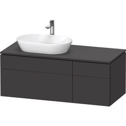 Duravit L-Cube Konsolenwaschtischunterbau wandh&auml;ngend Graphit Supermatt 1220x550x482 mm - LC48760808 LC4876080800000