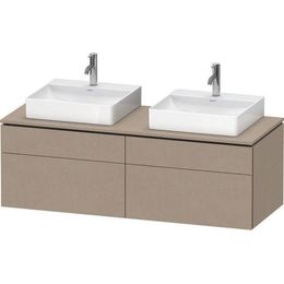 Duravit L-Cube Konsolenwaschtischunterbau wandh&auml;ngend Leinen Matt 1420x550x482 mm - LC4872B75750000 LC4872B75750000