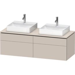 Duravit L-Cube Konsolenwaschtischunterbau wandh&auml;ngend Taupe Matt 1420x550x482 mm - LC4872B91910000 LC4872B91910000