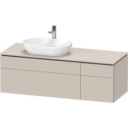 Duravit L-Cube Konsolenwaschtischunterbau wandh&auml;ngend Taupe Matt 1420x550x482 mm - LC4877091910000 LC4877091910000