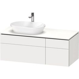 Duravit L-Cube Konsolenwaschtischunterbau wandh&auml;ngend Wei&szlig; Supermatt 1220x550x482 mm - LC48760848400 LC4876084840000