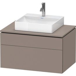 Duravit L-Cube Konsolenwaschtischunterbau wandh&auml;ngend Basalt Matt 820x550x482 mm - LC4880043430000 LC4880043430000