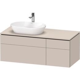 Duravit L-Cube Konsolenwaschtischunterbau wandh&auml;ngend Taupe Supermatt 1220x550x482 mm - LC4876083830 LC4876083830000