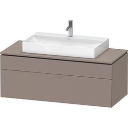 Duravit L-Cube Konsolenwaschtischunterbau wandh&auml;ngend Basalt Matt 1220x550x482 mm - LC4882043430000 LC4882043430000