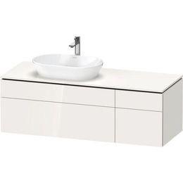 Duravit L-Cube Konsolenwaschtischunterbau wandh&auml;ngend Wei&szlig; Hochglanz 1420x550x482 mm - LC48770222200 LC4877022220000