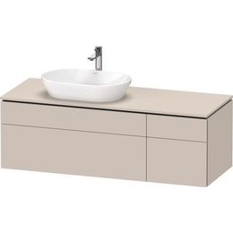 Duravit L-Cube Konsolenwaschtischunterbau wandh&auml;ngend Taupe Supermatt 1420x550x482 mm - LC4877083830 LC4877083830000