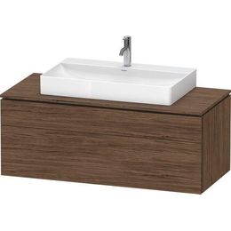 Duravit L-Cube Konsolenwaschtischunterbau wandh&auml;ngend Nussbaum dunkel Matt 1220x550x482 mm - LC48820 LC4882021210000