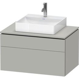 Duravit L-Cube Konsolenwaschtischunterbau wandh&auml;ngend Betongrau Matt 820x550x482 mm - LC488000707000 LC4880007070000