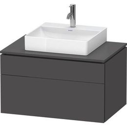Duravit L-Cube Konsolenwaschtischunterbau wandh&auml;ngend Graphit Matt 820x550x482 mm - LC4880049490000 LC4880049490000
