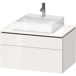 Duravit L-Cube Konsolenwaschtischunterbau wandh&auml;ngend Wei&szlig; Hochglanz 820x550x482 mm - LC488008585000 LC4880085850000