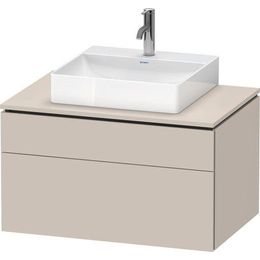 Duravit L-Cube Konsolenwaschtischunterbau wandh&auml;ngend Taupe Matt 820x550x482 mm - LC4880091910000 LC4880091910000