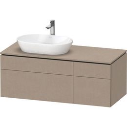 Duravit L-Cube Konsolenwaschtischunterbau wandh&auml;ngend Leinen Matt 1220x550x482 mm - LC4876075750000 LC4876075750000