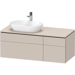 Duravit L-Cube Konsolenwaschtischunterbau wandh&auml;ngend Taupe Matt 1220x550x482 mm - LC4876091910000 LC4876091910000