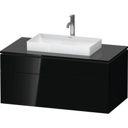 Duravit L-Cube Konsolenwaschtischunterbau wandh&auml;ngend Schwarz Hochglanz 1020x550x482 mm - LC48810404 LC4881040400000