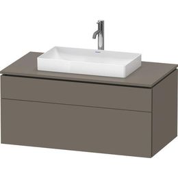 Duravit L-Cube Konsolenwaschtischunterbau wandh&auml;ngend Flanell Grau Seidenmatt 1020x550x482 mm - LC48 LC4881090900000