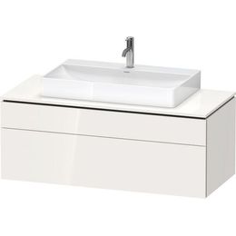 Duravit L-Cube Konsolenwaschtischunterbau wandh&auml;ngend Wei&szlig; Hochglanz 1220x550x482 mm - LC48820222200 LC4882022220000