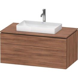 Duravit L-Cube Konsolenwaschtischunterbau wandh&auml;ngend Nussbaum Matt 1020x550x482 mm - LC488107979000 LC4881079790000