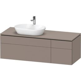 Duravit L-Cube Konsolenwaschtischunterbau wandh&auml;ngend Basalt Matt 1420x550x482 mm - LC4877043430000 LC4877043430000