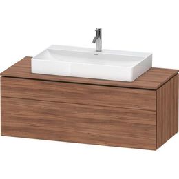 Duravit L-Cube Konsolenwaschtischunterbau wandh&auml;ngend Nussbaum Matt 1220x550x482 mm - LC488207979000 LC4882079790000