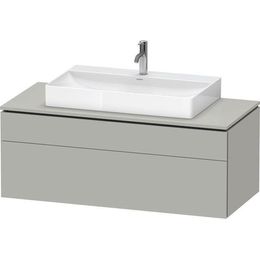 Duravit L-Cube Konsolenwaschtischunterbau wandh&auml;ngend Betongrau Matt 1220x550x482 mm - LC48820070700 LC4882007070000