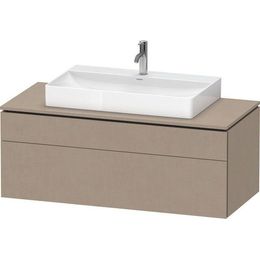 Duravit L-Cube Konsolenwaschtischunterbau wandh&auml;ngend Leinen Matt 1220x550x482 mm - LC4882075750000 LC4882075750000