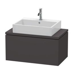 Duravit L-Cube Konsolenwaschtischunterbau wandh&auml;ngend Graphit Supermatt 820x477x400 mm - LC580208080 LC580208080