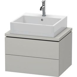 Duravit L-Cube Konsolenwaschtischunterbau wandh&auml;ngend Betongrau Matt 620x477x400 mm - LC580500707 LC580500707