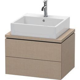 Duravit L-Cube Konsolenwaschtischunterbau wandh&auml;ngend Leinen Matt 620x477x400 mm - LC580507575 LC580507575