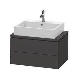 Duravit L-Cube Konsolenwaschtischunterbau wandh&auml;ngend Graphit Supermatt 720x477x400 mm - LC580608080 LC580608080