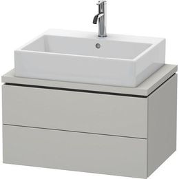 Duravit L-Cube Konsolenwaschtischunterbau wandh&auml;ngend Betongrau Matt 720x477x400 mm - LC580600707 LC580600707