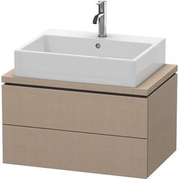Duravit L-Cube Konsolenwaschtischunterbau wandh&auml;ngend Leinen Matt 720x477x400 mm - LC580607575 LC580607575