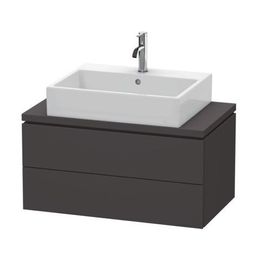 Duravit L-Cube Konsolenwaschtischunterbau wandh&auml;ngend Graphit Supermatt 820x477x400 mm - LC580708080 LC580708080