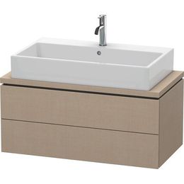 Duravit L-Cube Konsolenwaschtischunterbau wandh&auml;ngend Leinen Matt 920x477x400 mm - LC580807575 LC580807575