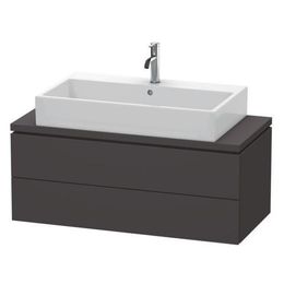 Duravit L-Cube Konsolenwaschtischunterbau wandh&auml;ngend Graphit Supermatt 1020x477x400 mm - LC58090808 LC580908080