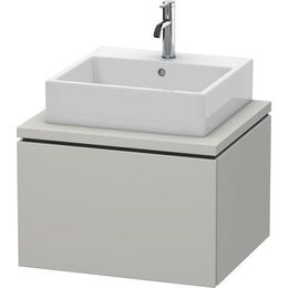 Duravit L-Cube Konsolenwaschtischunterbau wandh&auml;ngend Betongrau Matt 620x547x400 mm - LC581000707 LC581000707