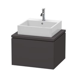 Duravit L-Cube Konsolenwaschtischunterbau wandh&auml;ngend Graphit Supermatt 620x547x400 mm - LC581008080 LC581008080