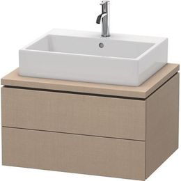 Duravit L-Cube Konsolenwaschtischunterbau wandh&auml;ngend Leinen Matt 720x547x400 mm - LC581607575 LC581607575