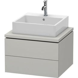 Duravit L-Cube Konsolenwaschtischunterbau wandh&auml;ngend Betongrau Matt 620x547x400 mm - LC581500707 LC581500707