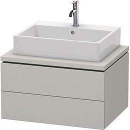 Duravit L-Cube Konsolenwaschtischunterbau wandh&auml;ngend Betongrau Matt 720x547x400 mm - LC581600707 LC581600707