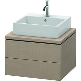 Duravit L-Cube Konsolenwaschtischunterbau wandh&auml;ngend Leinen Matt 620x547x400 mm - LC581507575 LC581507575