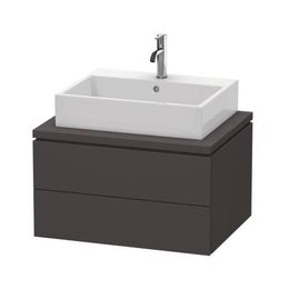 Duravit L-Cube Konsolenwaschtischunterbau wandh&auml;ngend Graphit Supermatt 720x547x400 mm - LC581608080 LC581608080