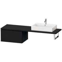 Duravit L-Cube Unterschrank f&uuml;r Konsole Eiche Schwarz Matt 720x547x400 mm - LC585401616 LC585401616